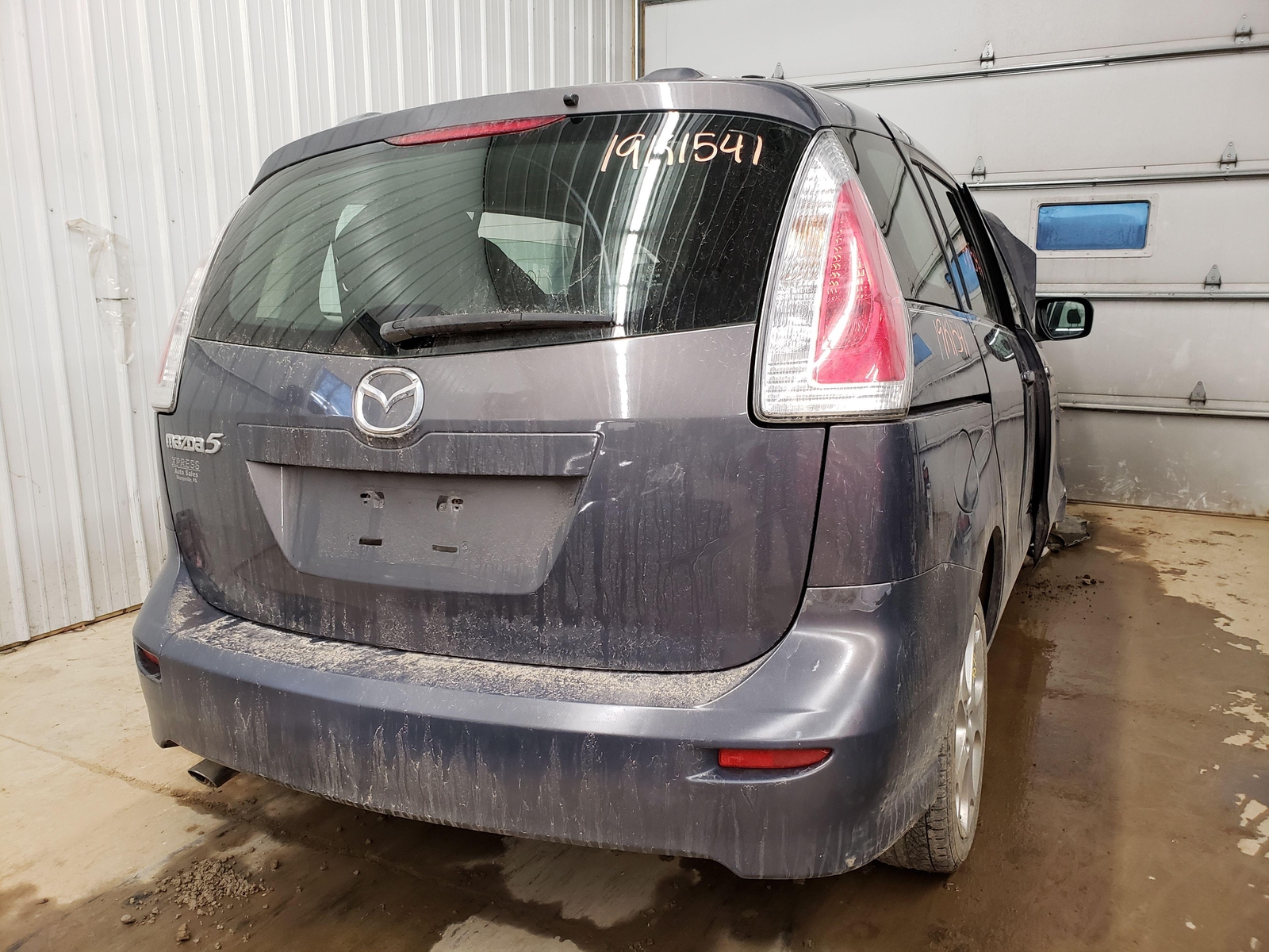 06-10 MAZDA 5 REAR HATCH TRUNK DECKLID LIFT GATE GALAXY GRAY PAINT CODE ...