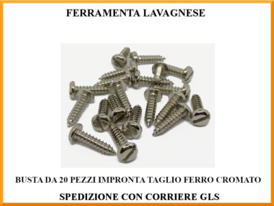 Vis En Fer Chromé Pour Restauration Auto Moto Meubles D'Époque DIN 7971 ...