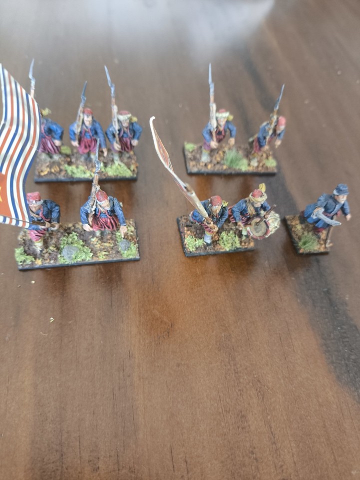Perry Miniatures ACW AMERICAN CIVIL WAR ZOUAVES 28mm PROPAINTED Warlord ...