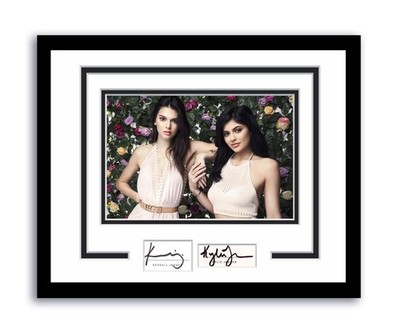 Kendall &Kylie Jenner Autographed Signed 11x14 Framed Photo Kardashians ...