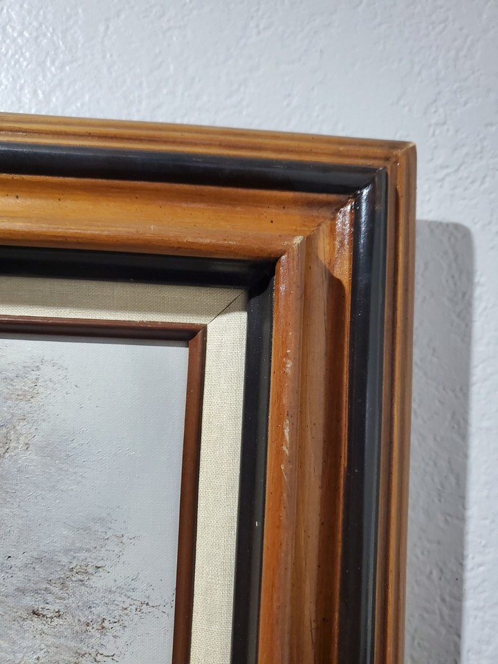 R.boren Original Oil Painting Framed 55”x32” Canvas 24x48"in Good ...