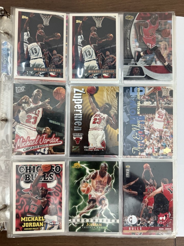 82x Michael Jordan Binder Card Collection - Inserts, Topps, Upper Deck 90s cards | eBay
