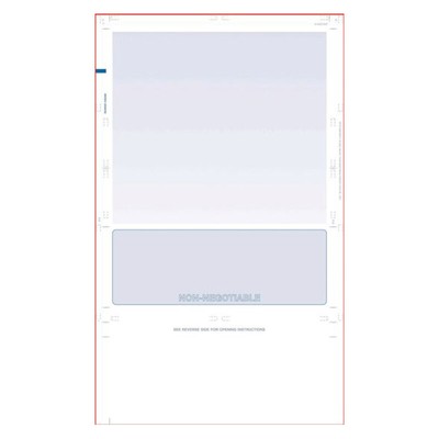 White Pressure Seal Form, Blue with blockout, EZ Fold (Ream of 500) | eBay