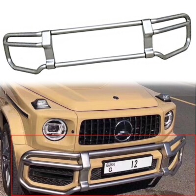 Fits Benz G Class W464 W463A G63 AMG Steel Front Bumper Protector Bull ...