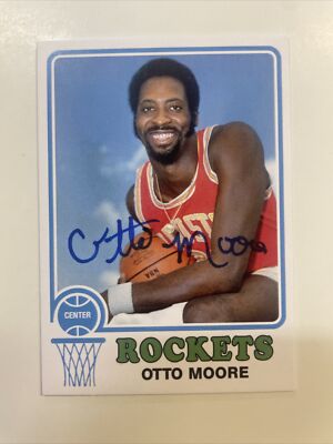 1973 Basketball Otto Moore Houston Rockets Signed Custom Card A-2 | eBay