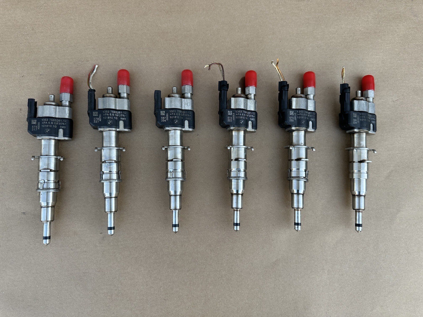 BMW 335 135 535 740 N54 Engine Fuel Index 12 Injectors 13537585261-12 ...