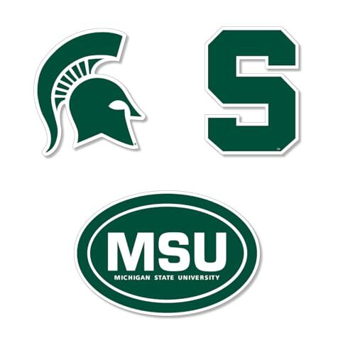 Michigan State Spartans Large Magnets 3 Pack Magnets Two 6" & One 3 ...