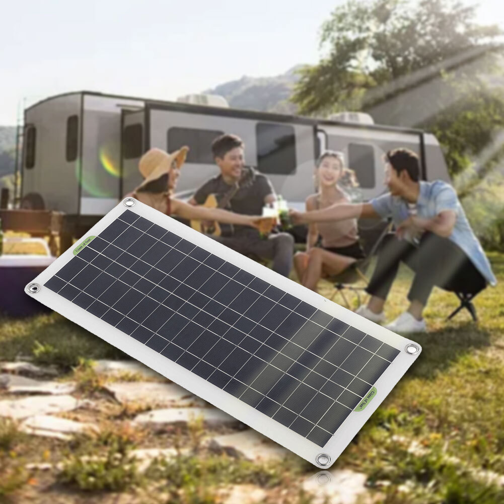 30W Solar Panel Solar Battery Charger Battery Charging Panel for Car RV ...