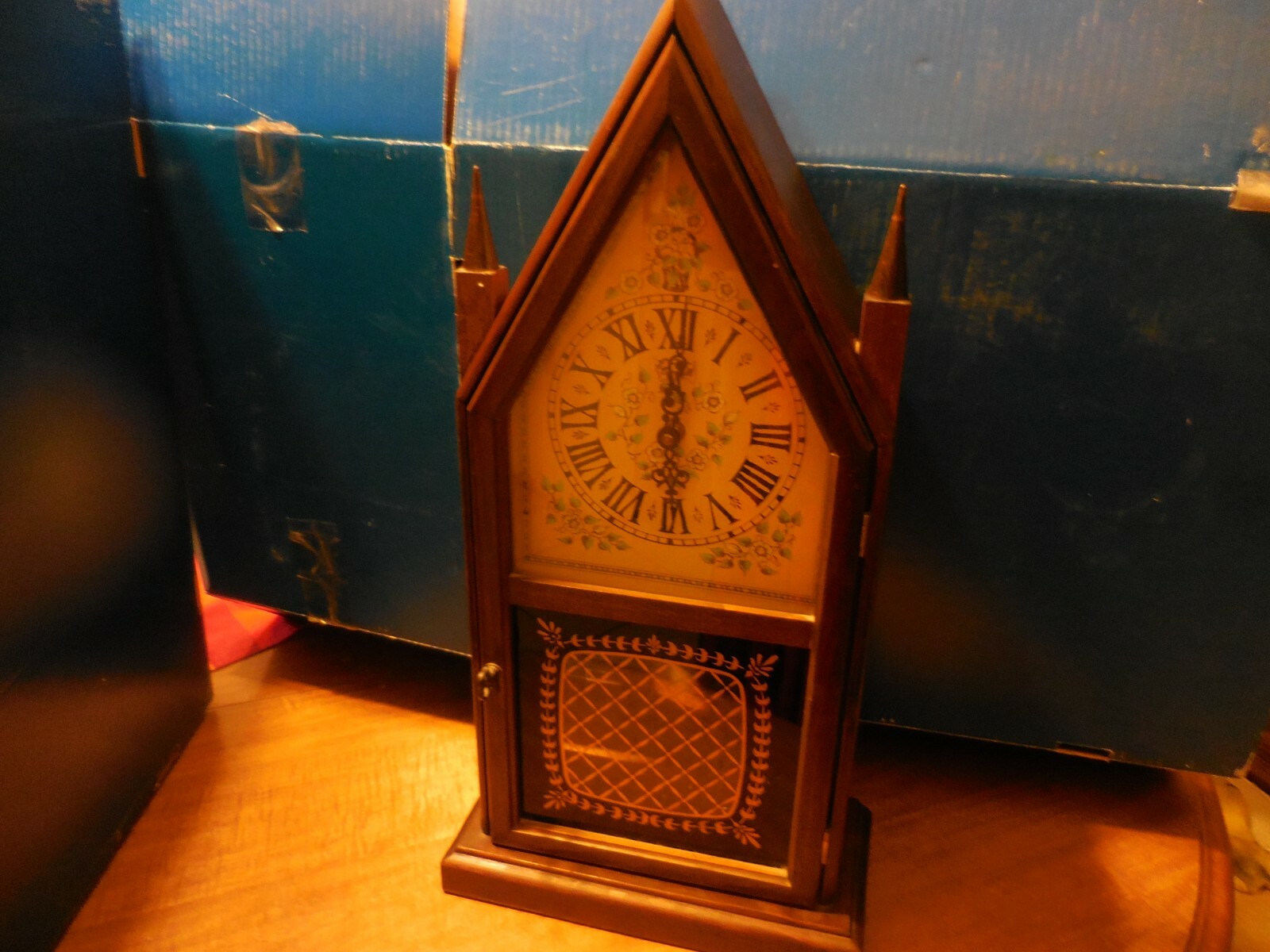 Vintage American Gothic Steeple Cornwall Classics Pendulum Mantel Shelf ...