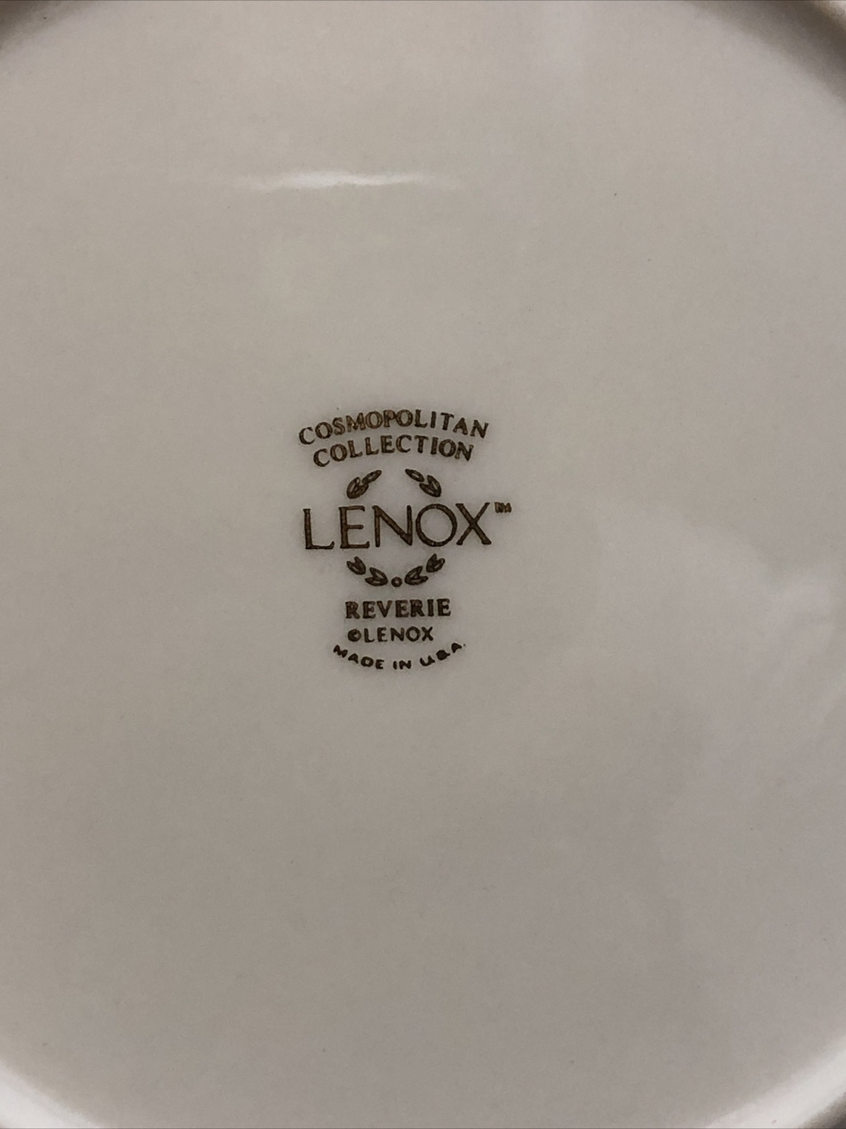 6 Lenox Reverie (Platinum Trim) 6 1/2” Bread & Butter Plates ...