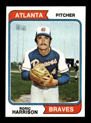 1974 Topps #298 Roric Harrison Atlanta Braves EX-MT Baseball Card *G242 ...