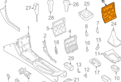NEW BMW Z3 E36 STORING PARTITION SWITCH COVER 51168411653 8411653 OEM ...