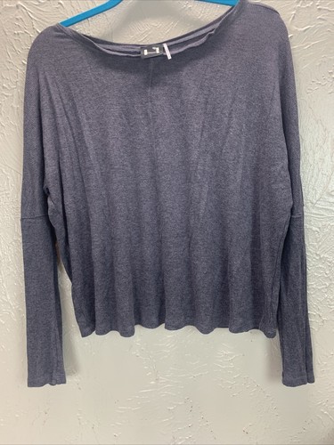 Women’s Nordstrom Halogen Striped Long Sleeve Crop Top Size Medium | eBay