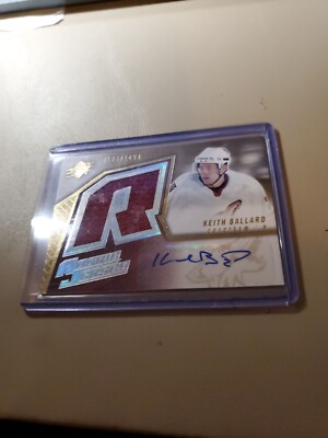 2005-06 KEITH BALLARD SPX ROOKIE AUTO JERSEY CARD 0183/1499 PHOENIX ...