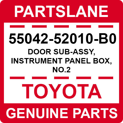55042-52010-B0 Toyota OEM Genuine DOOR SUB-ASSY, INSTRUMENT PANEL BOX ...