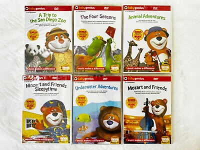 Baby Genius DVD Lot 6 DVDs with Bonus CDs - New, Factory Sealed | eBay