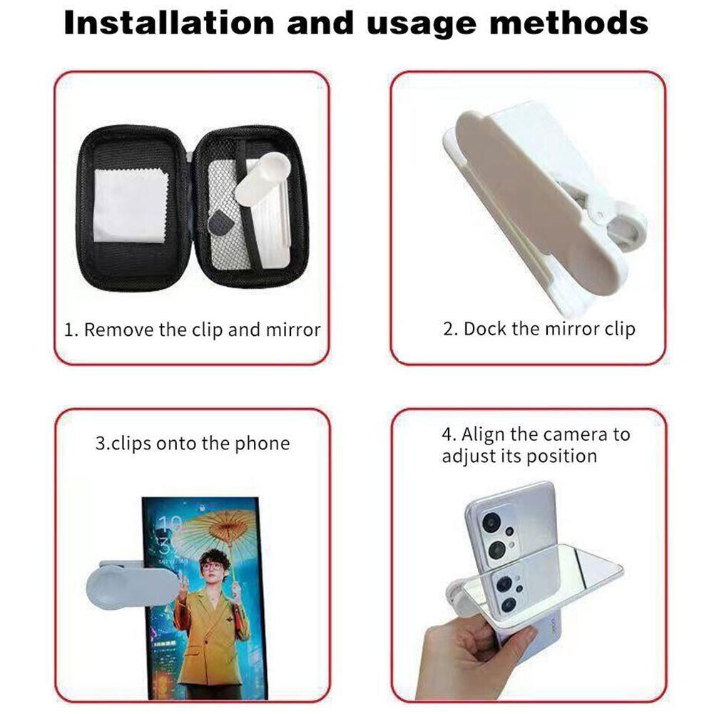 Mobile Phone Reflection Camera Clip Adjustable for All Cell Phone ...