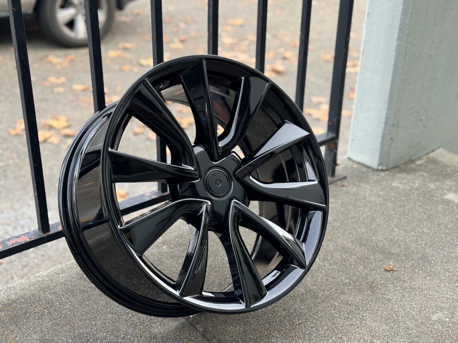 New 18" Gloss Black Wheels 18x8.5 5x114.3 Fits Tesla Model 3 Y Set of 4 ...
