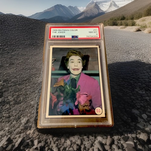 1966 Topps Batman Bat Laffs Color Card # 51 THE JOKER - PSA 8 NM-MT | eBay