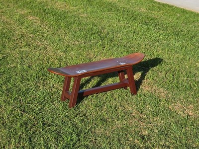 Handmade Skateboard Deck Bench / Upcycled Wood Display Stand | eBay