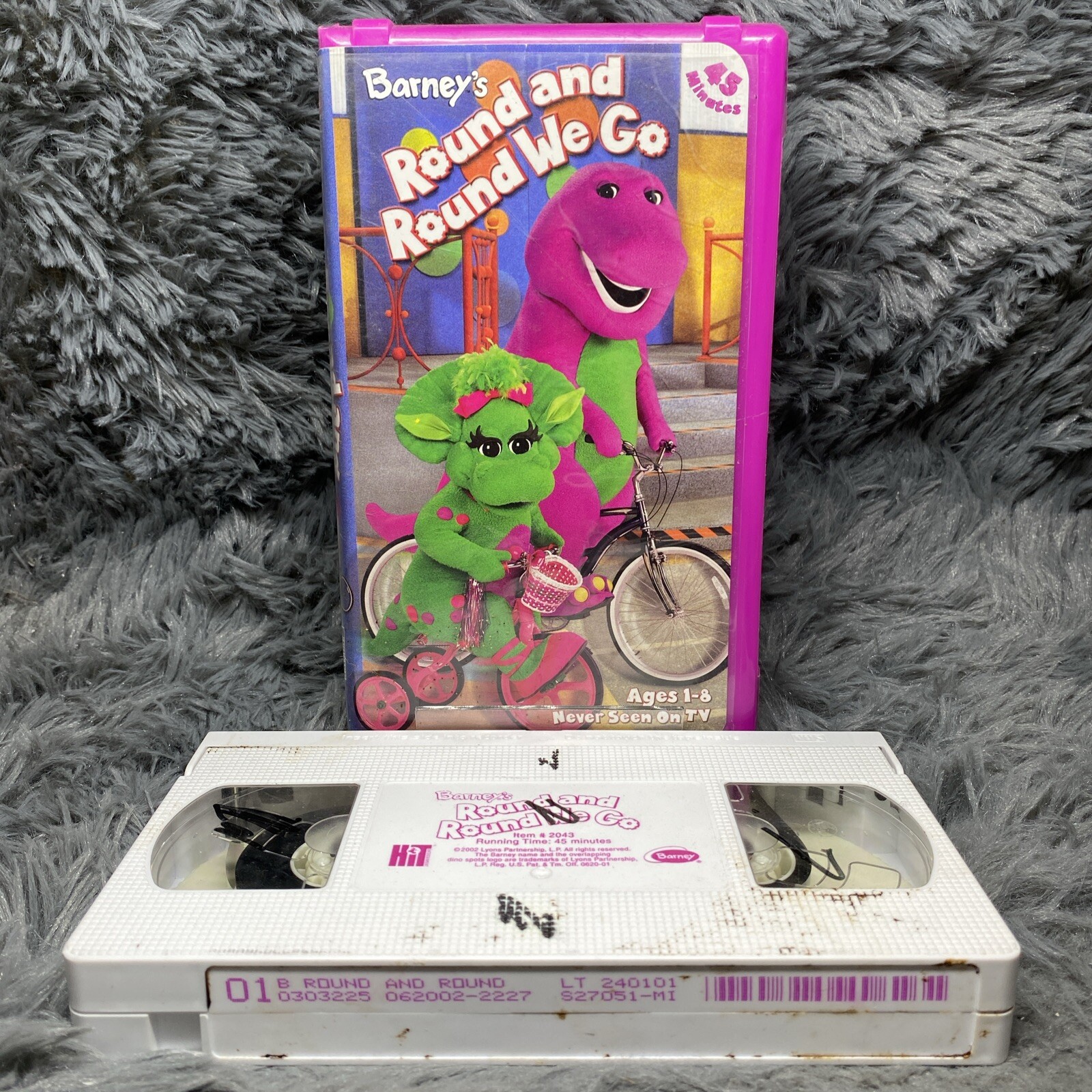 Barney's Round And Round We Go VHS 2002 Sing Along Songs Classic Kids ...