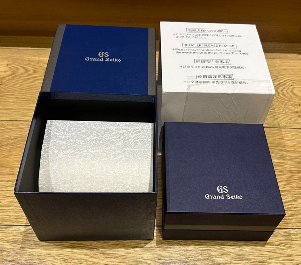 Genuine Original Grand Seiko Japan Watch Presentation Box Case Complete ...
