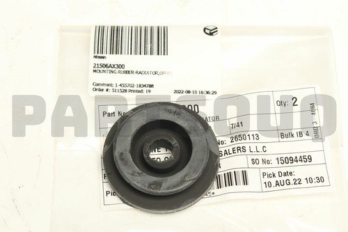 21506AX300 Genuine Nissan MOUNTING RUBBER-RADIATOR,UPPER 21506-AX300 | eBay