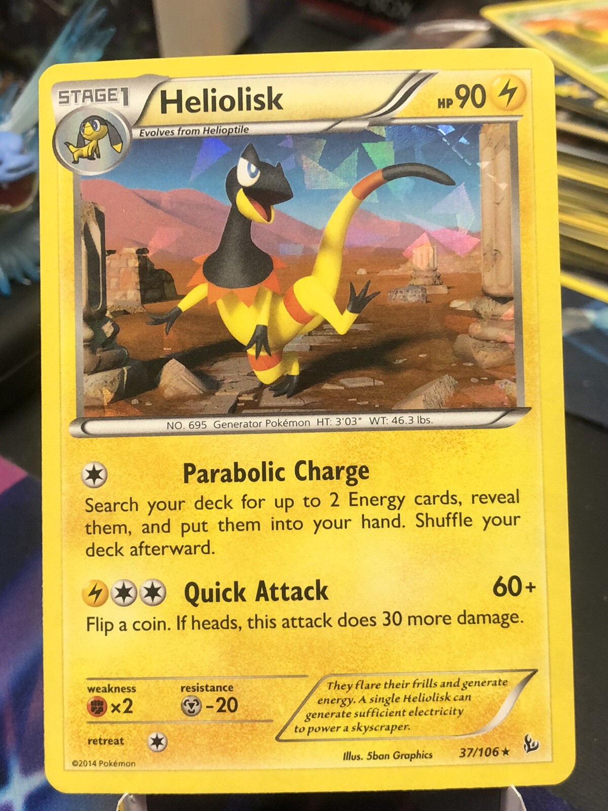 Heliolisk Pokemon Card