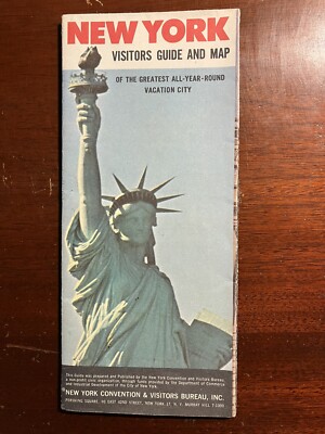 New York Visitors Guide and Map Robert F Wagner Vtg 1960s Brochure NYC ...