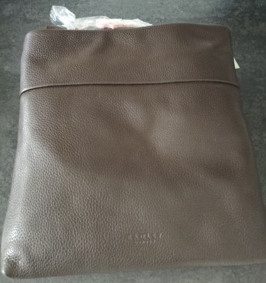 NEW RADLEY SHOULDER BAG, BROWN WITH PINK RADLEY DOG TAG | eBay UK