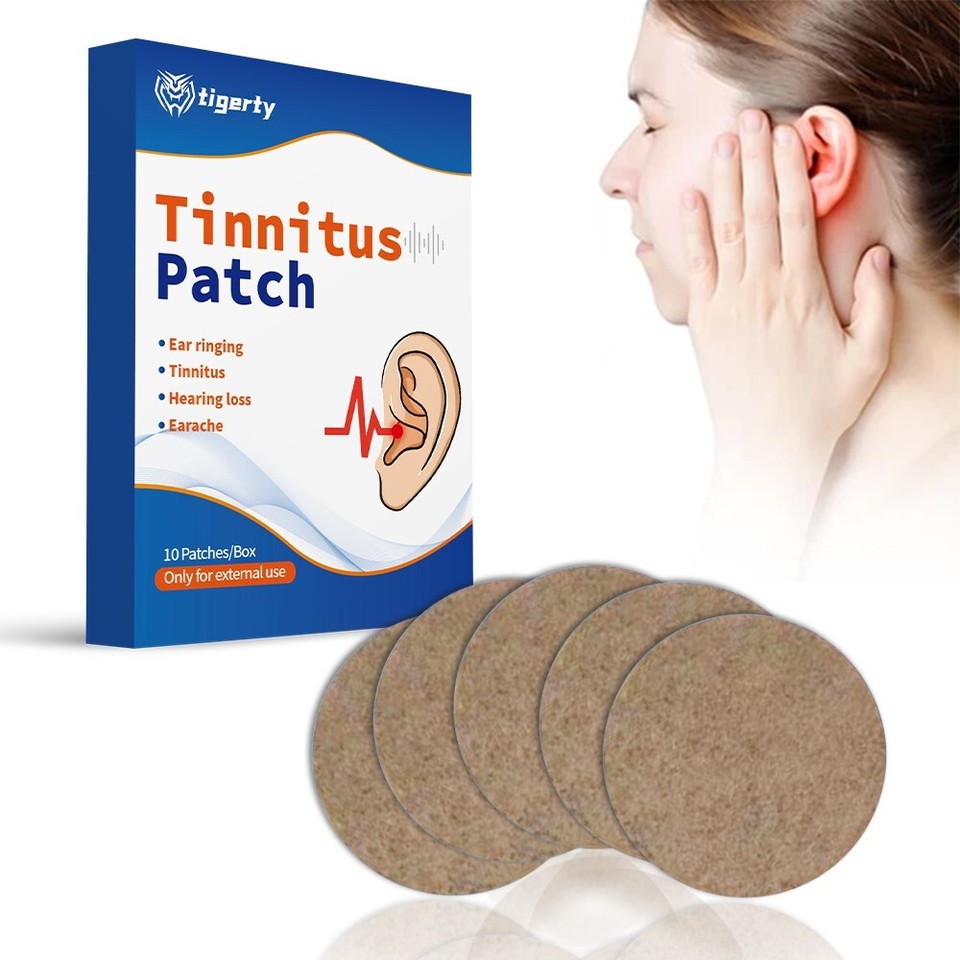10pcs Tinnitus Relief Patches for Ringing Ears, Natural Herbal Reduce ...