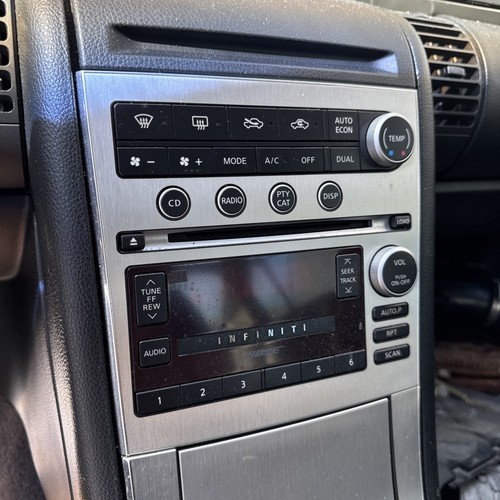 2005 2006 2007 INFINITI G35 AM/FM RADIO 6 DISC CD PLAYER RECEIVER AC ...