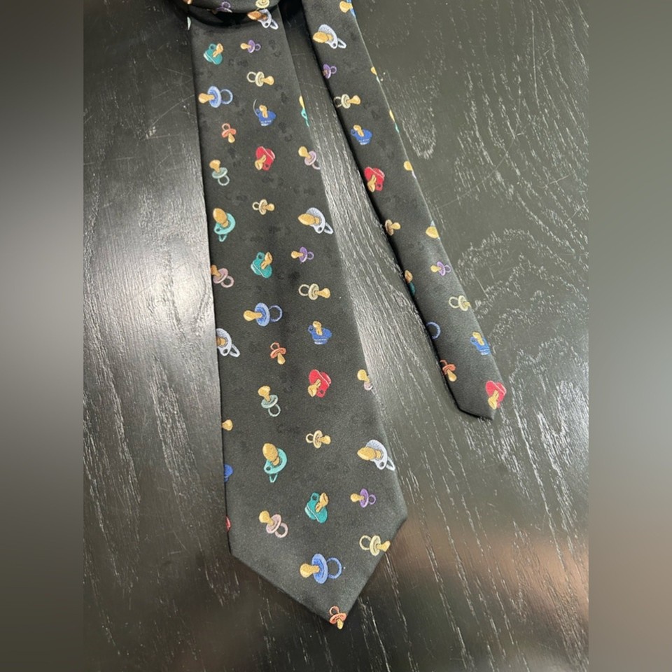 String beans tie- men’s tie- pacifier new dad , dad to be , fathers ...