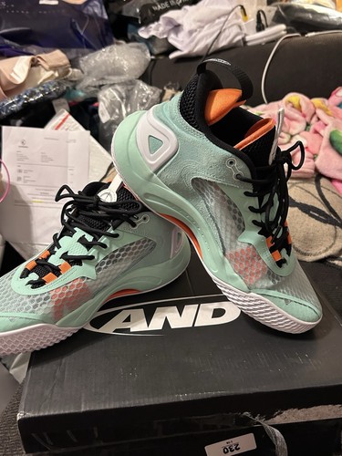 AND1 Scope Men’s 9.5 Women’s 11 Sneakers Mint Green Black. Orange Box ...