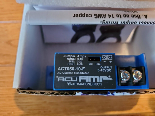 ACT050-10-F AcuAMP AC current transducer, 1-phase, fixed core, 0-10 VDC ...