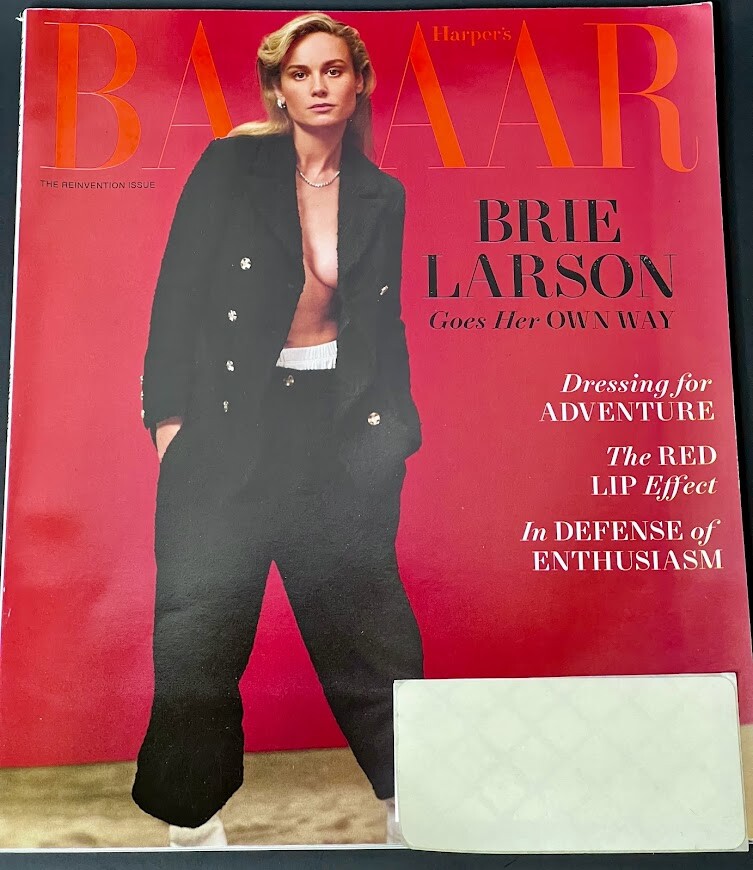 Harper's Bazaar Magazine April 2023 Never Read Brie Larson Reinvention ...