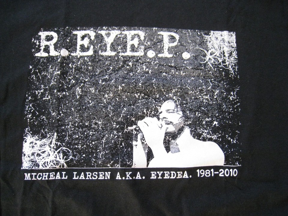 Eyedea T-shirt Michael Larsen 1981-2010 RIP R.Eye.P. Eyedea & Abilities ...