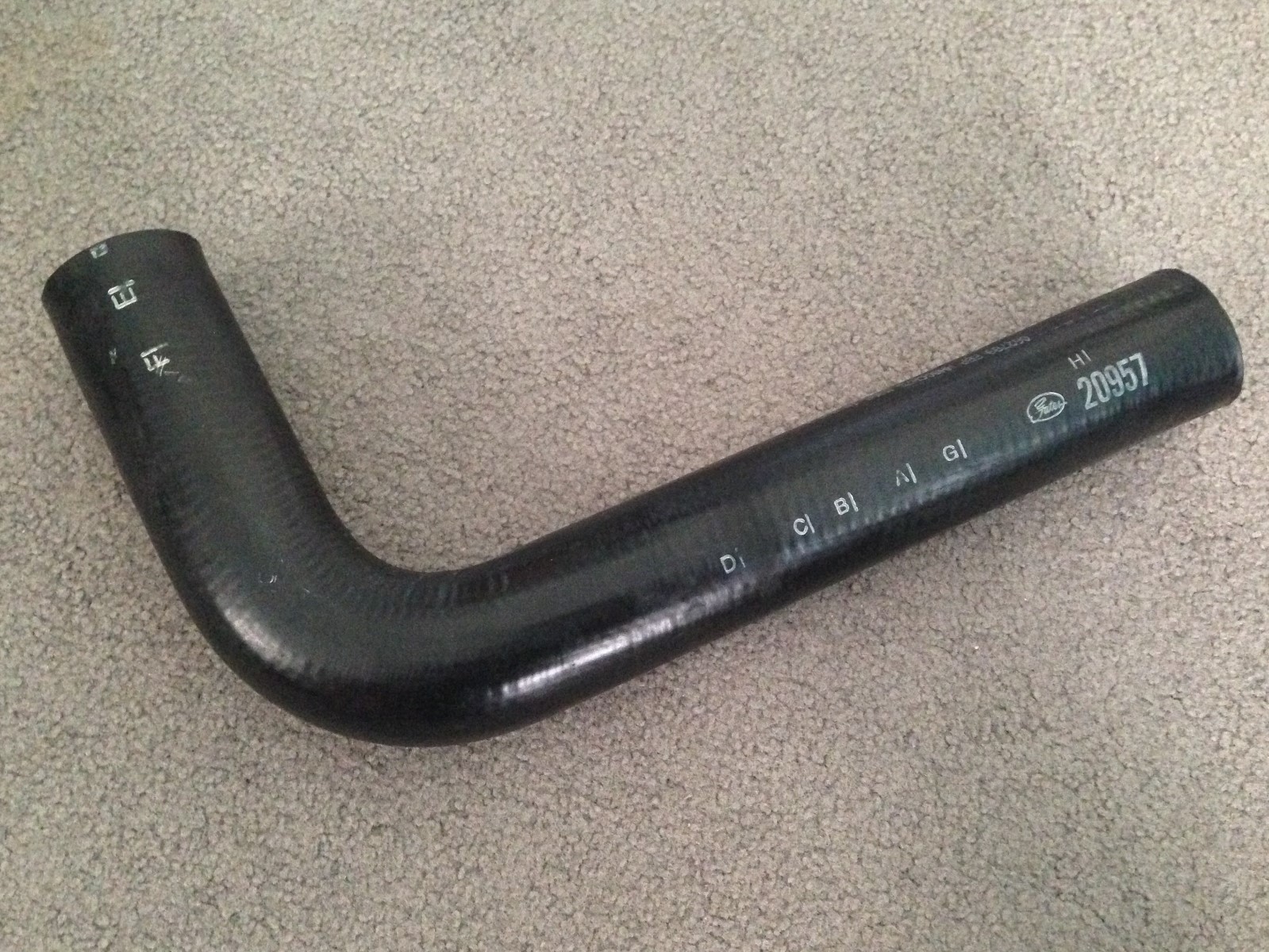 Gates #20957 Molded Lower Radiator Coolant Hose. NOS. Made in USA.. | eBay