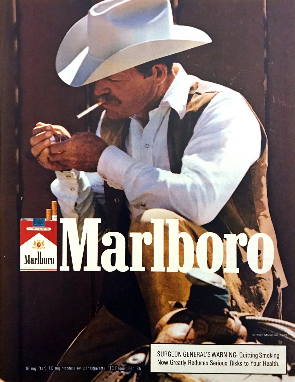 1989 Marlboro Man Darrell Winfield photo Marlboro Cigarettes vintage ...