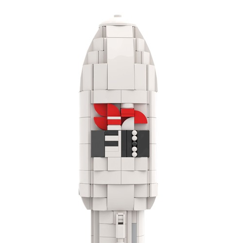 9-Type Super Heavy Launch Vehicle Model with Fairing 1797 Pieces MOC ...
