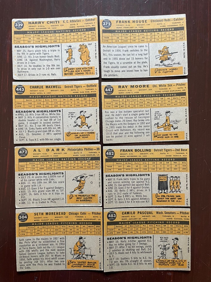 1960 Topps Baseball 31-card lot | eBay