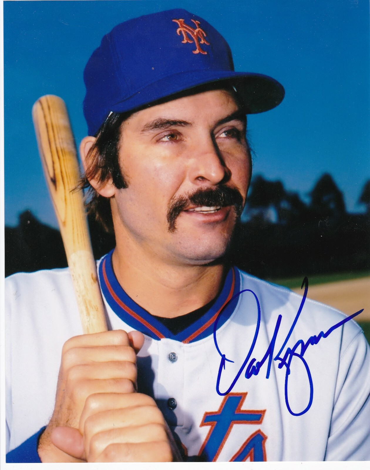 DAVE KINGMAN NEW YORK METS COLOR ACTION SIGNED 8x10 | eBay