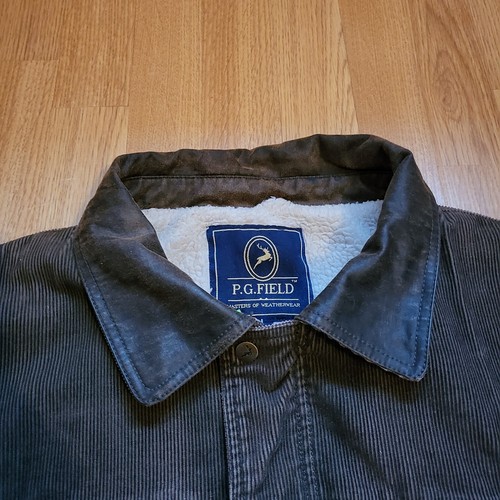 P G Field Jacket Brown Corduroy SIZE XL Country Shooting Farmer Field ...