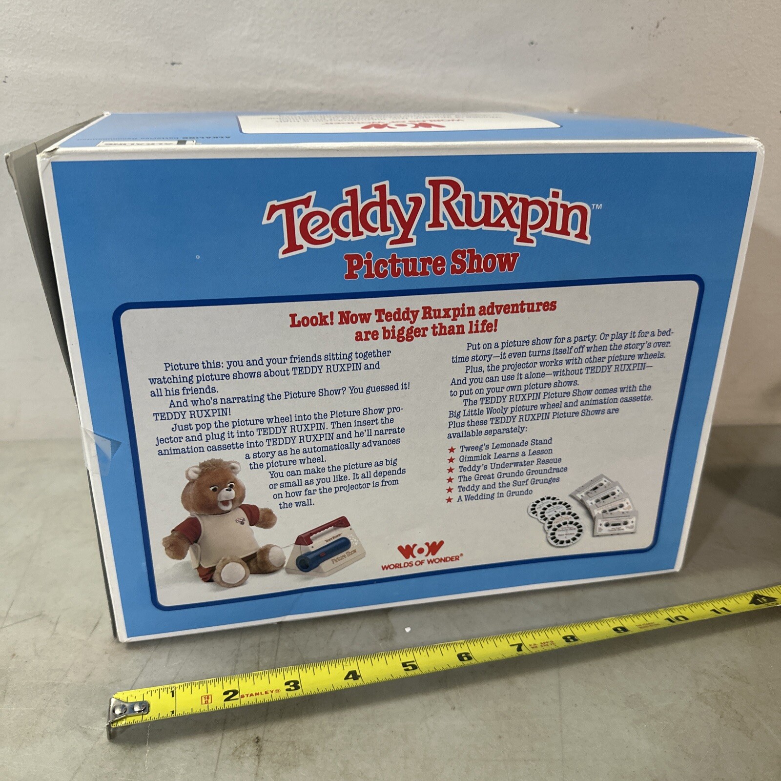 1980s Teddy Ruxpin Picture Show View Master Projector World of Wonder ...
