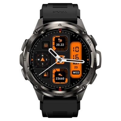 KOSPET TANK T3 Ultra GPS Silver Smart Watch 470mAh 50M Waterproof ...