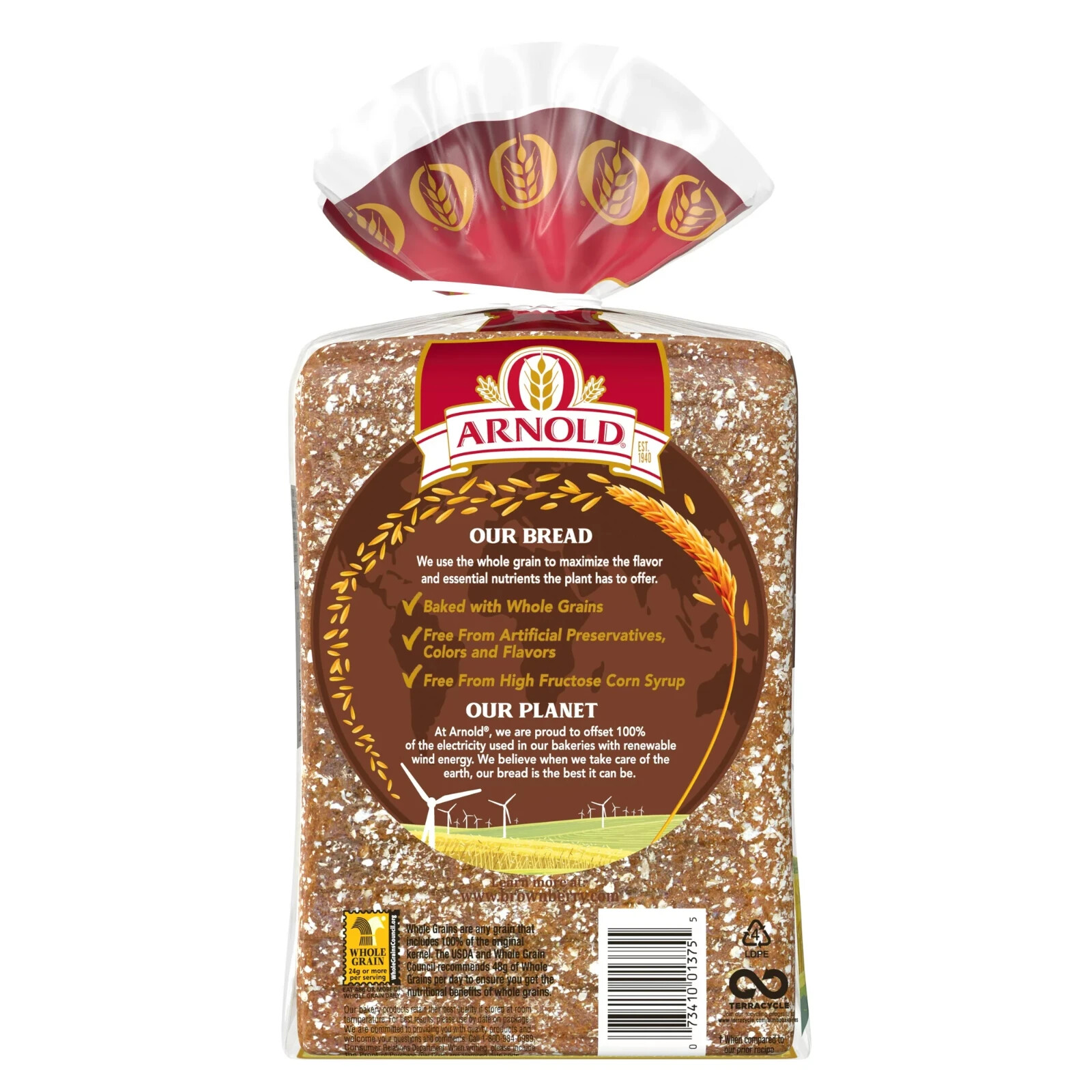 2 loaves Arnold Whole Grains 100% Whole Wheat Bread Loaf - 24oz each | eBay