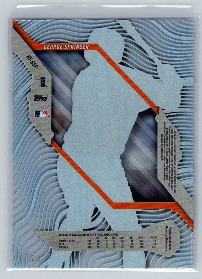2018 Topps High Tek #HT-GSP George Springer Blue 030/150 | eBay