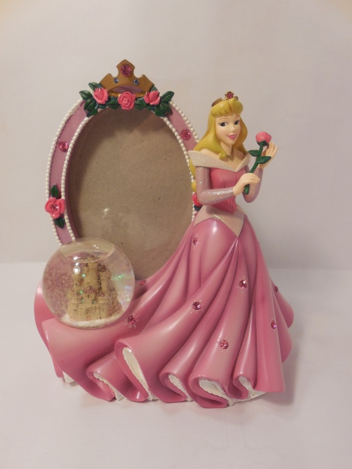 RARE Disney Sleeping Beauty Picture Frame Mini Water Snow Globe ...