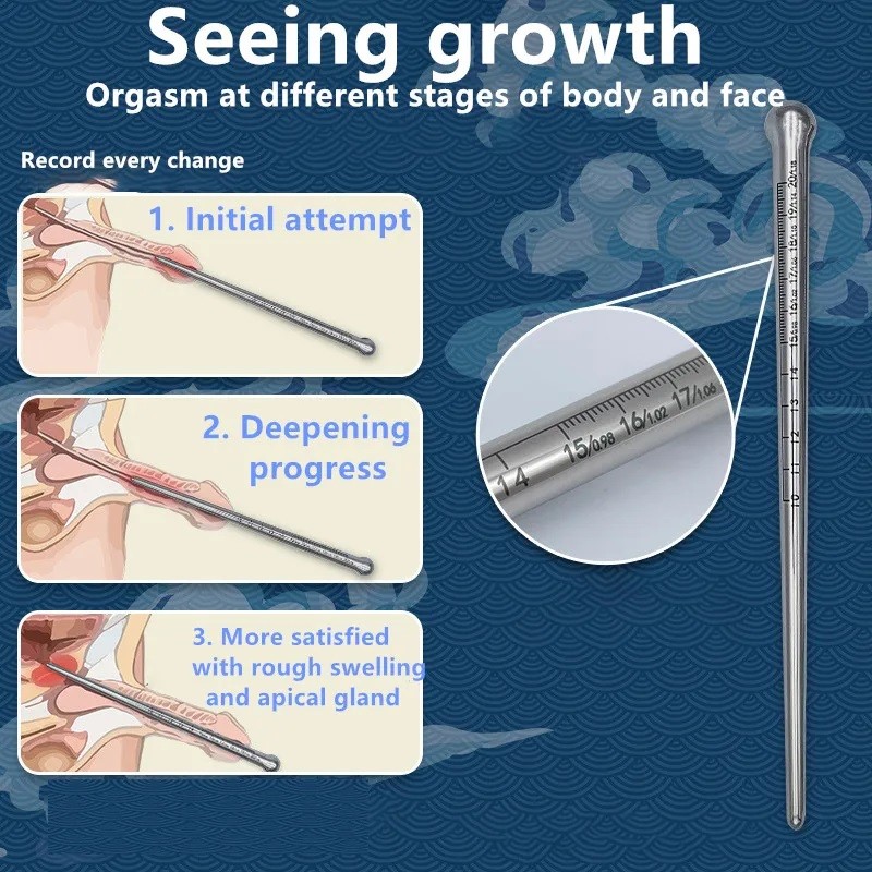 Stainless Steel Urethral Plug Sounding Penis Plug Rod Urethra Dilator ...