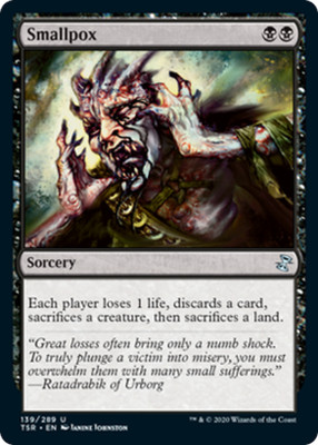 Smallpox FOIL Time Spiral Remastered NM Black Uncommon MAGIC MTG CARD ...